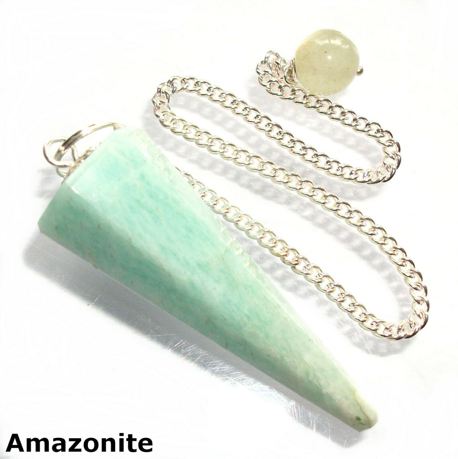 Amazonite Faceted Gemstone Dowsing Pendulum – The Crystal Healing Shop