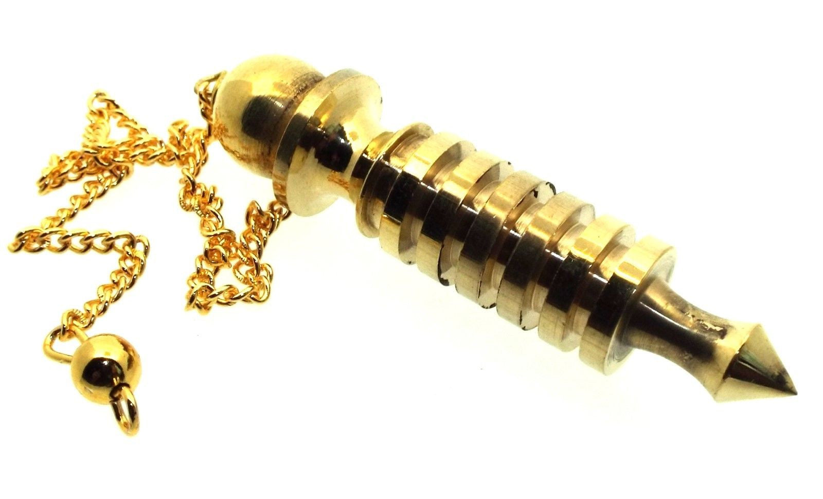 Double Chamber Isis Brass Pendulum – The Crystal Healing Shop