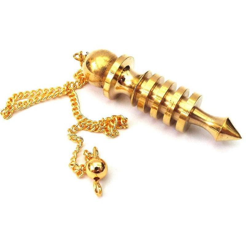 Single Chamber Isis Brass Pendulum – The Crystal Healing Shop