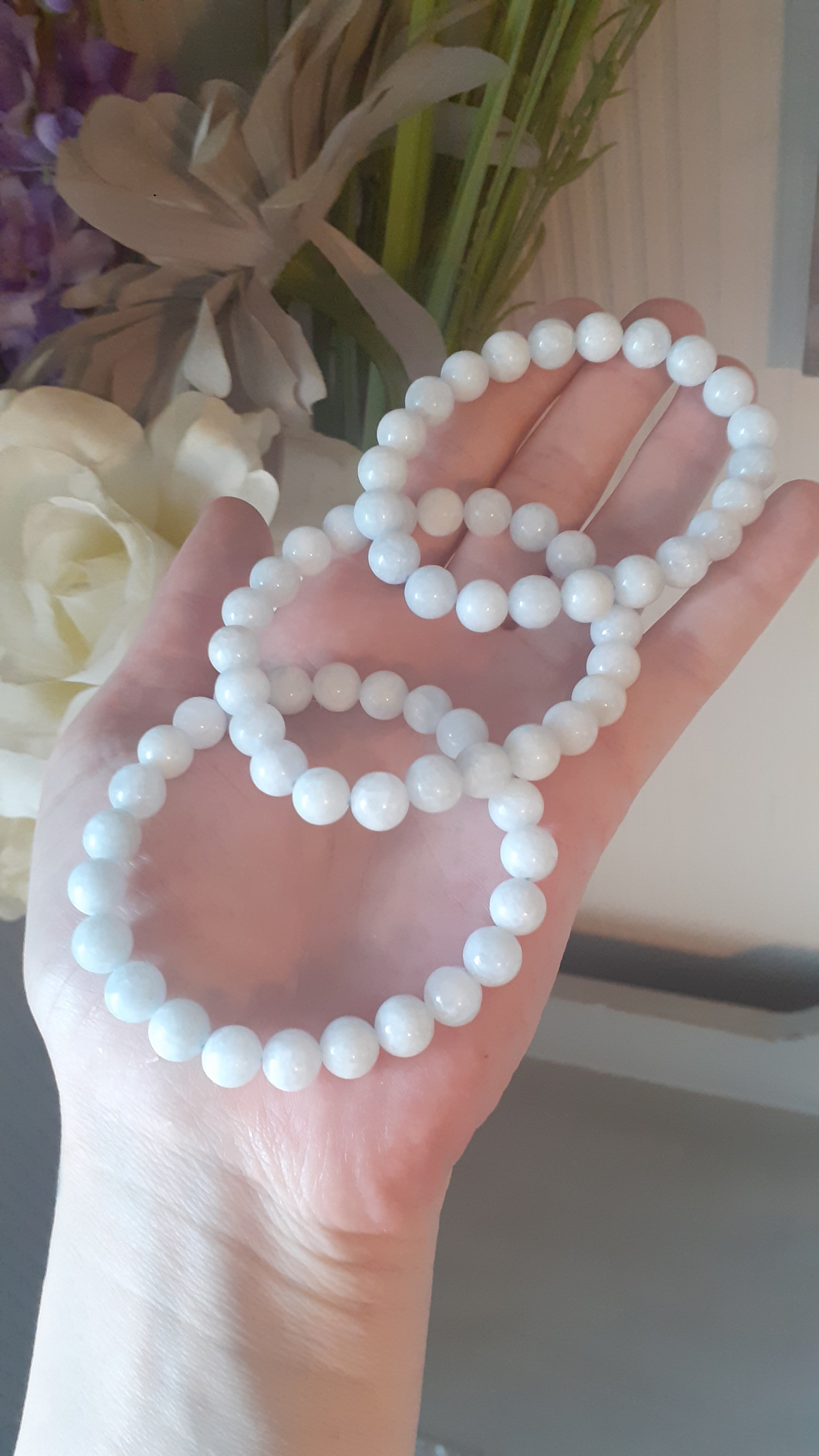 Celestite Bead Bracelet – The Crystal Healing Shop