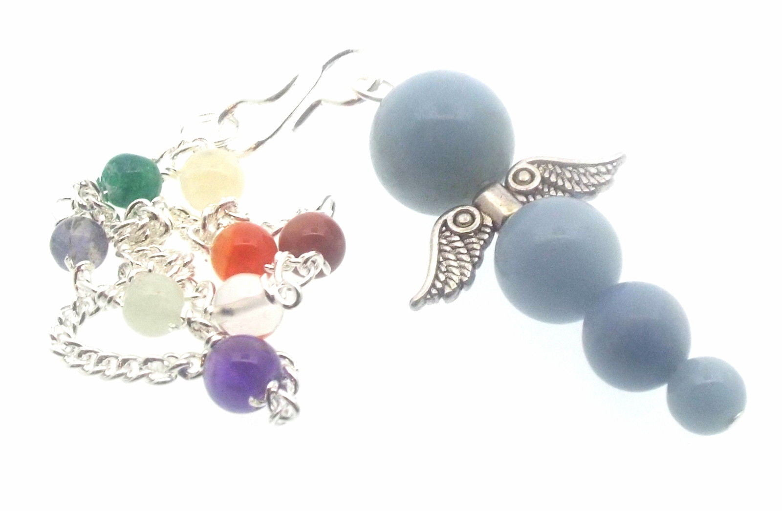 Handcrafted Angelite Guardian Angel Chakra Pendulum – The Crystal ...