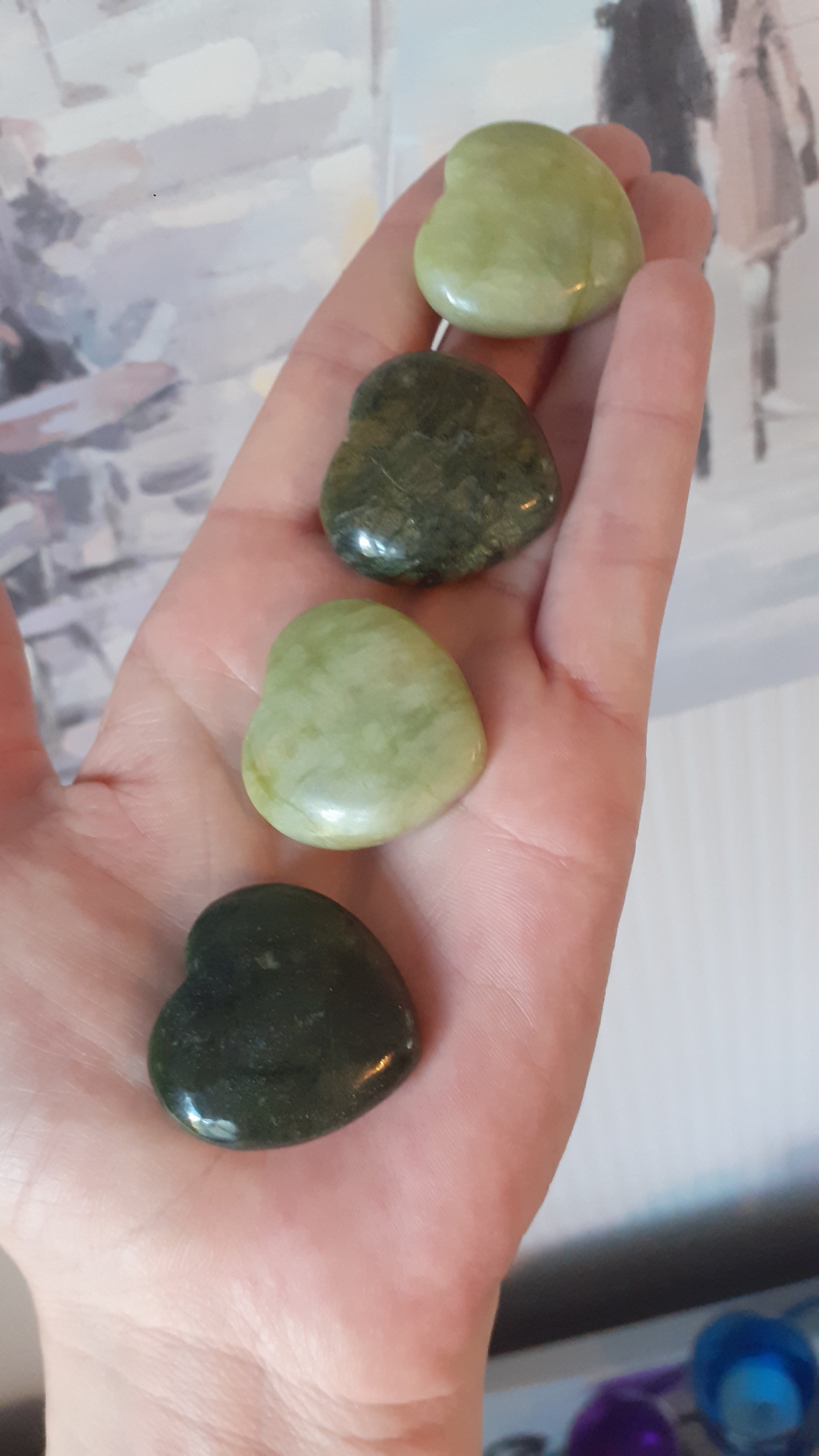 New Jade Gemstone Heart – The Crystal Healing Shop