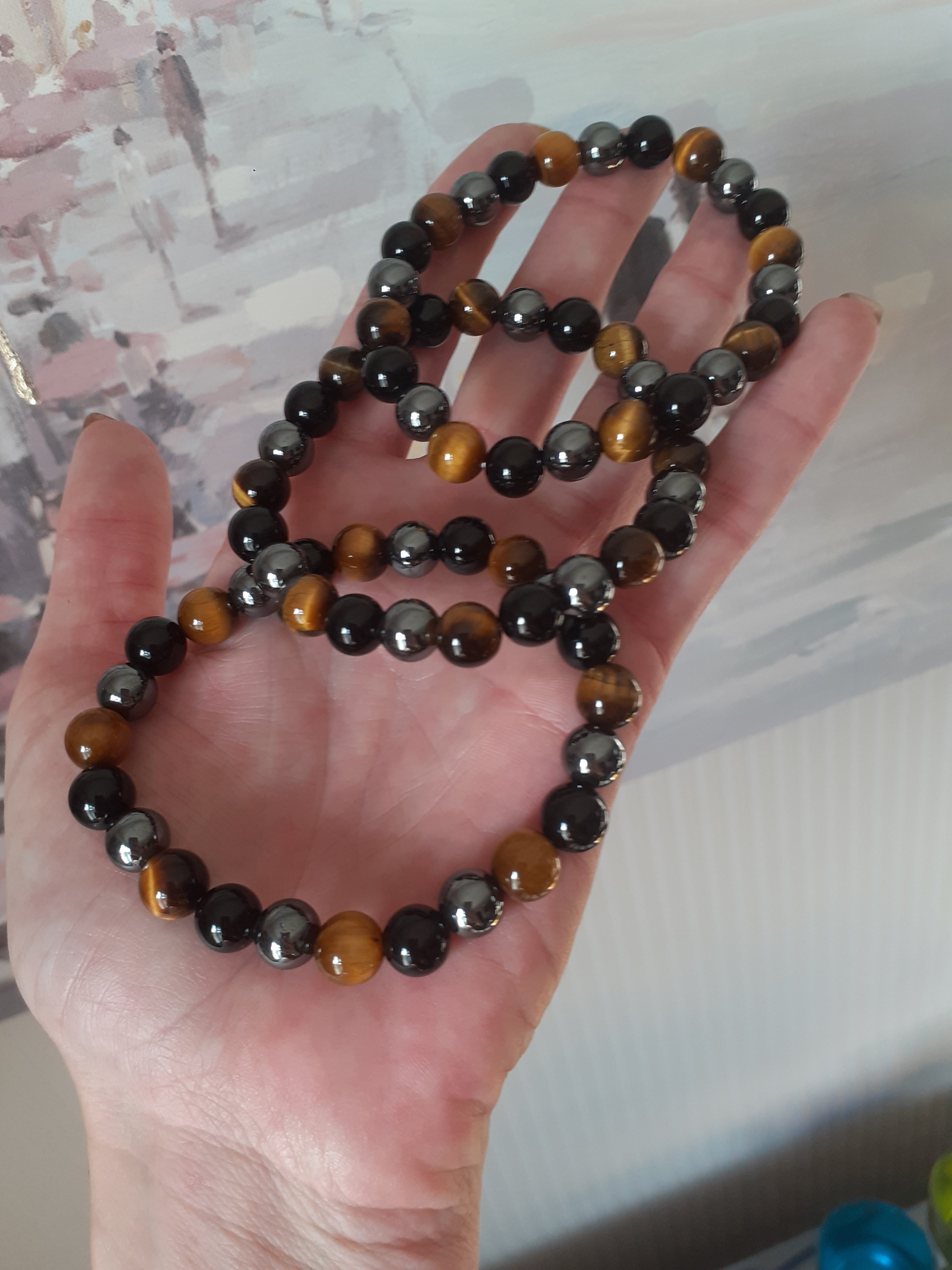 Triple Protection Bead Bracelet – The Crystal Healing Shop